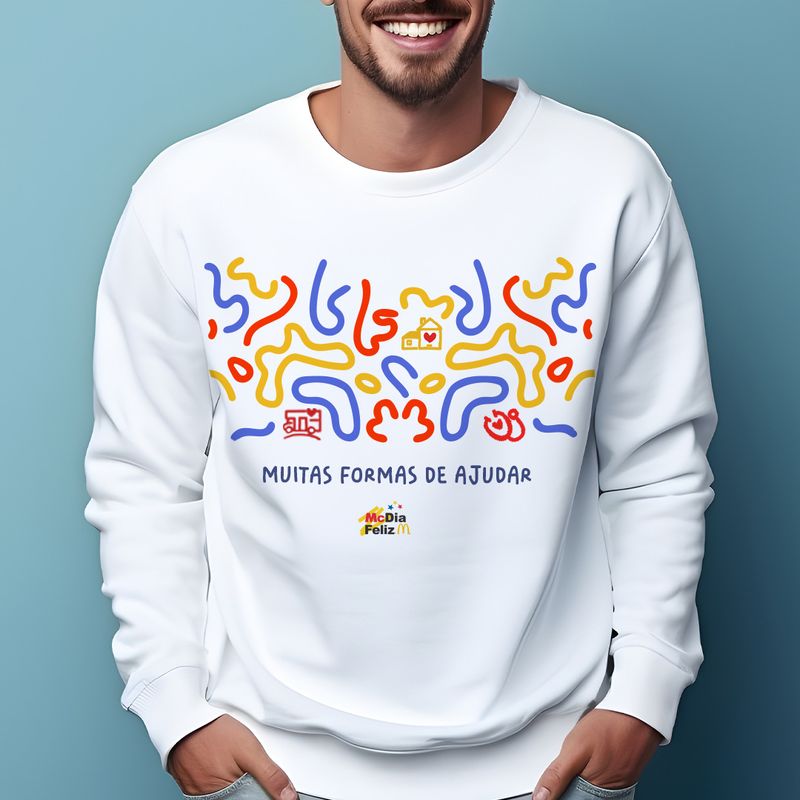 Moletom Sem Capuz Muitas Formas